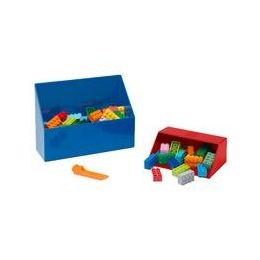 LEGO Stein Schaufel 2er Set , Aufbewahrungsbox rot/blau Typ: Kiste Geeignet für: Spielzeug Material: Acrylnitril-Butadien-Styrol (ABS)