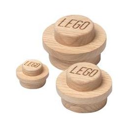 LEGO 1x1 Garderobe, 3er-Set 40160900, Wandhalterung eiche, hell Typ: Garderobe Material: Holz, FSC-zertifiziertes Eichenholz