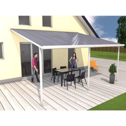 Gutta 4293118 Terrassenüberdachung weiß, 546 x 406 cm