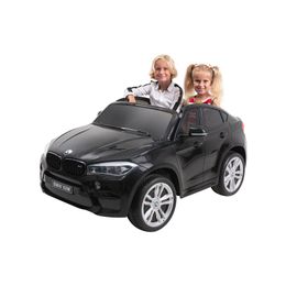 Actionbikes Motors Kinder-Elektroauto BMW X6 M F16 XXL, 2-Sitzer, lizenziert, 240 Watt, Fernbedienung, LEDs, EVA-Reifen (Schwarz)