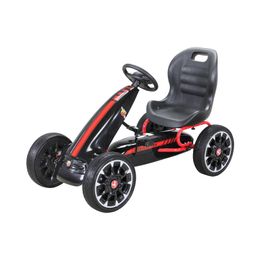 Actionbikes Motors Kinder Pedal Go Kart Abarth FS595 Lizenziert (Schwarz)