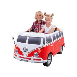 Actionbikes Motors Kinder-Elektroauto VW Bus Bulli T1 Samba Camper (Weiß/Rot)