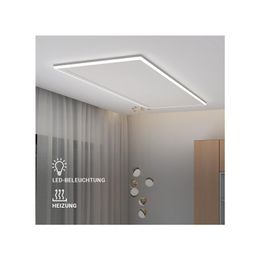 Heidenfeld Infrarot-Deckenheizung HF-HP500 mit Licht, 390-800Watt, 3-20m², Fernbedienung, LED-Rahmen (800 Watt, Kaltweiß)