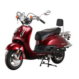 Alpha Motors Motorroller Retro Firenze 125 ccm 85 km/h EURO 5 weinrot