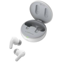 LG Electronics TONE Free DT90Q In Ear Kopfhörer Bluetooth® Stereo Weiß Noise Cancelling, Mikrofon-Rauschunterdrückung Headset, Ladecase
