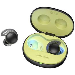 LG Electronics TONE Free DTF7Q Sport In Ear Kopfhörer Bluetooth® Stereo Schwarz Noise Cancelling Ladecase, Schweißresistent, Wasserbeständig