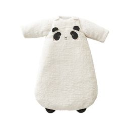 Vertbaudet Baby Schlafsack „Panda“ aus Teddyfleece, Ärmel abnehmbar Oeko-Tex