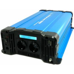 Solartronics Spannungswandler FS2500D 24V 2500 Watt reiner Sinus blau m. Display