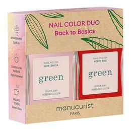 manucurist - Nail Color Duo Back To Basics - Nagellack-set - green Nail Colorduo Must Haves