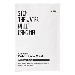 STOP THE WATER WHILE USING ME! - All Natural Parsley Kale Detox Face Mask, Refill Sachet - all Natural Kale Detox Mask Refill 50ml