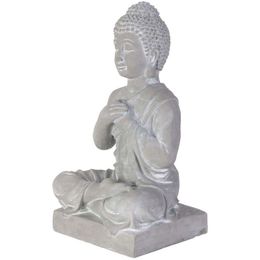 The Home Deco Factory - Sitzender Buddha aus Zement 27 cm