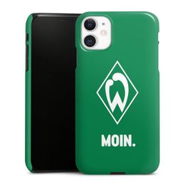 DeinDesign iPhone 11 Handy Premium Case Smartphone Handyh&uuml;lle Schutzh&uuml;lle gl&auml;nzend Moin Official Licensed Product Sv Werder Bremen Premium Case