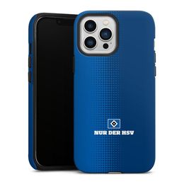 DeinDesign iPhone 13 Pro Max Handy Panzer Handyh&uuml;lle robuste Outdoor H&uuml;lle Schutzh&uuml;lle matt Hsv Logo Official Licensed Product Tough Case