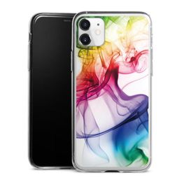 DeinDesign iPhone 11 Handy Slim Case Silikon Handyh&uuml;lle transparent H&uuml;lle extra d&uuml;nn Colour Water Rainbow Silikon Slim Case