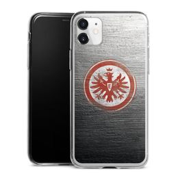 DeinDesign iPhone 11 Handy Slim Case Silikon Handyh&uuml;lle transparent H&uuml;lle extra d&uuml;nn Eintracht Frankfurt Sge Logo Silikon Slim Case