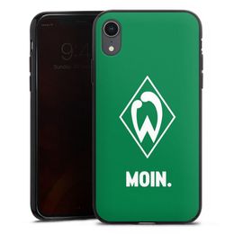 DeinDesign iPhone Xr Handy Silikon H&uuml;lle Case schwarz Handyh&uuml;lle Moin Official Licensed Product Sv Werder Bremen
