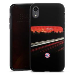 DeinDesign iPhone Xr Handy Silikon H&uuml;lle Case schwarz Handyh&uuml;lle Fcb Fc Bayern M&uuml;nchen Stadium