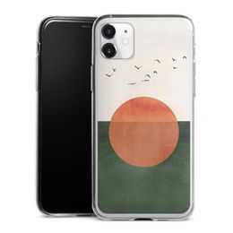 DeinDesign iPhone 11 Handy Slim Case Silikon Handyh&uuml;lle transparent H&uuml;lle extra d&uuml;nn Sunshine Bird Sunset Silikon Slim Case