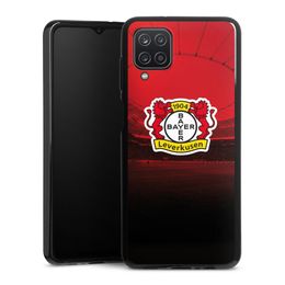 DeinDesign Galaxy A12 Handy Silikon H&uuml;lle Case schwarz Handyh&uuml;lle Bayer 04 Leverkusen Official Licensed Product Stadium