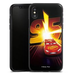 DeinDesign iPhone X Handy Silikon H&uuml;lle Case schwarz Handyh&uuml;lle Official Licensed Product Cars Lightning Mcqueen 95