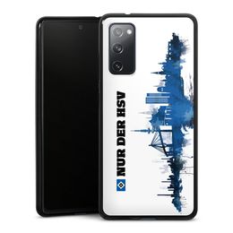 DeinDesign Galaxy S20 FE 5G Handy Silikon H&uuml;lle Case schwarz Handyh&uuml;lle Hsv Official Licensed Product Bundesliga