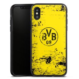 DeinDesign iPhone X Handy Silikon H&uuml;lle Case schwarz Handyh&uuml;lle Bvb Official Licensed Product Borussia Dortmund
