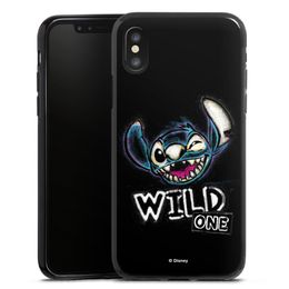 DeinDesign iPhone X Handy Silikon H&uuml;lle Case schwarz Handyh&uuml;lle Lilo & Stitch Disney Official Licensed Product