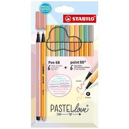 Stabilo Schreibset Pen 68/point 88 PASTELlove farbsortiert