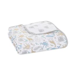 Aden & Anais Babydecke ESSENTIALS - NATURAL HISTORY (112x112) aus Musselin in weiß