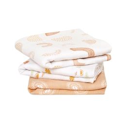 Aden & Anais Mullwindel KEEP RISING 3er-Pack in beige/weiß