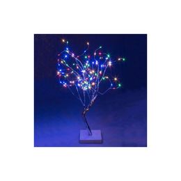 Out of the Blue - led Lichterbaum Batterie mit Timer 108 farbige bunte LEDs Tisch Leuchtbaum