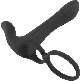 Black Velvets Paarvibrator „Couple's Vibrator“ mit Penis-/Hodenring und Klitorisstimulator