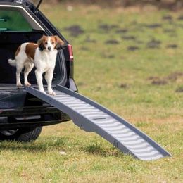 Trixie Hunde-Rampe 3-fach klappbar Kunststoff 39x150cm grau