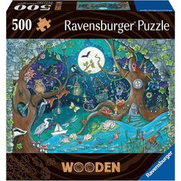 Ravensburger Puzzle Wooden, Fantasy Forest, 500 Puzzleteile, Made in Europe; FSC® - schützt Wald - weltweit, bunt