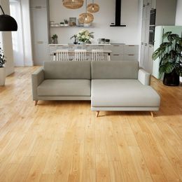 MYCS Sofa Sandgrau - Moderne Designer-Couch: Hochwertige Qualität, einzigartiges Design - 225 x 75 x 162 cm, Komplett anpassbar