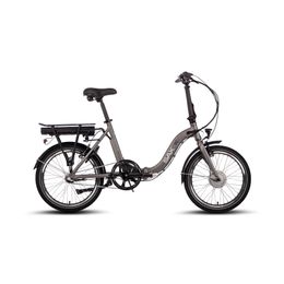 SFM BIKES SAXXX E-Faltrad Foldi Plus 2.0, silber matt