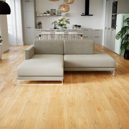 MYCS Sofa Lichtgrau - Moderne Designer-Couch: Hochwertige Qualität, einzigartiges Design - 212 x 75 x 162 cm, Komplett anpassbar