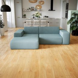 MYCS Sofa Taubenblau - Moderne Designer-Couch: Hochwertige Qualität, einzigartiges Design - 243 x 72 x 168 cm, Komplett anpassbar
