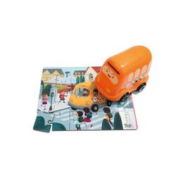 TOPBRIGHT Wooden Jigsaw Puzzle School with School Bus 24st. Holz
