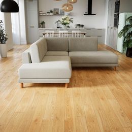 MYCS Sofa Lichtgrau - Moderne Designer-Couch: Hochwertige Qualität, einzigartiges Design - 214 x 75 x 214 cm, Komplett anpassbar