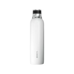 Brita sodaTRIO Edelstahlflasche, klein/weiß Sprudlerflaschen