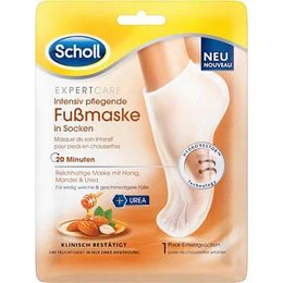 Scholl Fußmaske ExpertCare, mit Honig und Mandel in Socken intensic pflegend, weiß