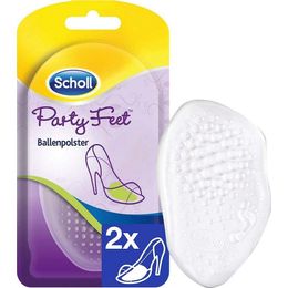 Scholl Gelpolster Party Feet Ballenpolster, Rutschfeste Einlegesohlen mit GelActiv Technologie für Damenschuhe, weiß