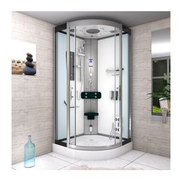 AcquaVapore Dampfdusche Dampfdusche Dusche D46-20T2 Weiß 100x100