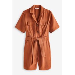 next Playsuit Kurzärmeliger Overall mit Gürtel (1-tlg)