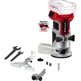 Einhell Akku-Fräse TP-ET 18 Li BL - Solo, Kantenfräse ohne Akku und Ladegerät, rot