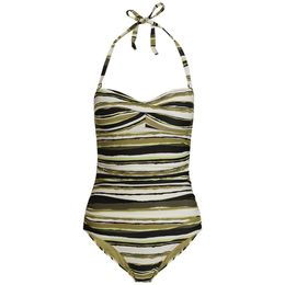 Gina Benotti Damen Shape-Badeanzug mit Streifen-Muster