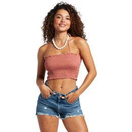 Roxy Bandeautop &raquo;Warm Waters&laquo; Cedar Wood XS XS Material: Nachhaltig gewebter ViskoseStoff