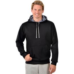 TRIGEMA Kapuzensweatshirt »Kapuzenshirt aus Sweat-Qualität« schwarz XL XL Sweat-Qualität, innen angeraut