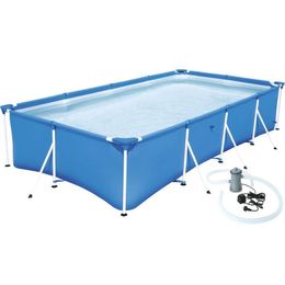 Bestway Frame Pool STEEL PRO eckig mit Filterpumpe 400 x 211 x 81 cm